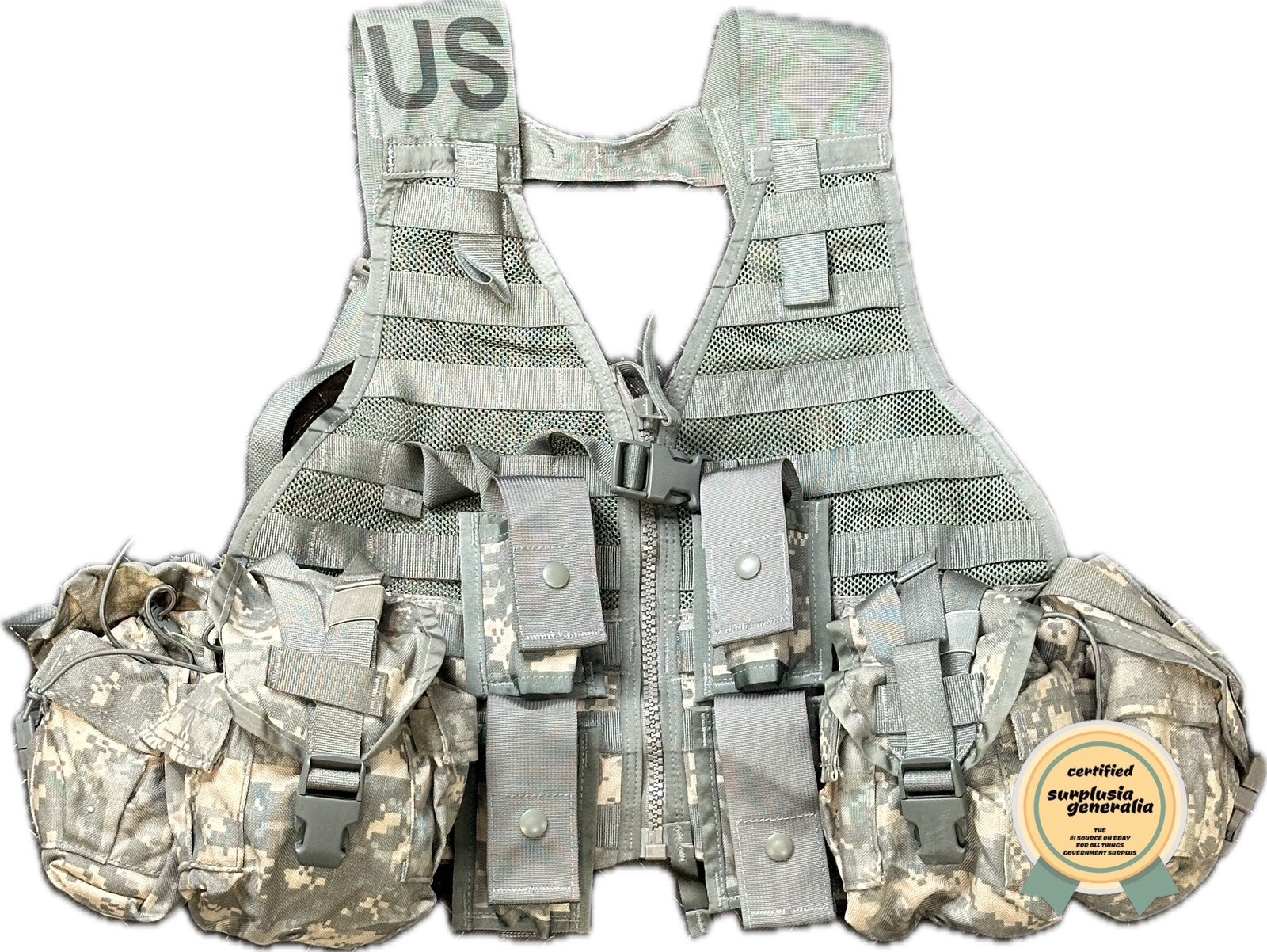 MOLLE II US Army Tactical Vest/Chest Rig! Multi-Purpose Vest w/ 8 ...
