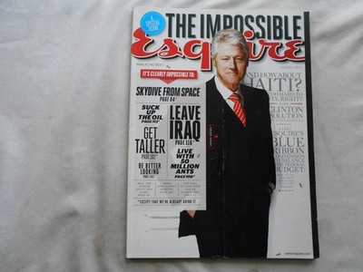 ESQUIRE Magazine-AUGUST,2010 BILL CLINTON | eBay
