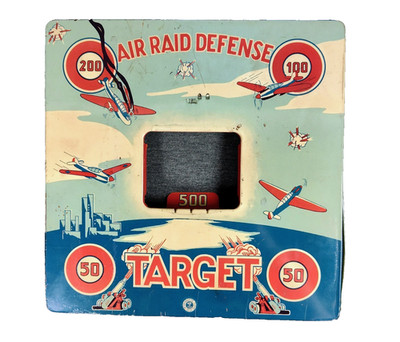 1940s Wyandotte Tin Target Shooting Game Toy Air Raid Defense War ...