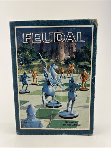 Vintage 1967 FEUDAL 3M Bookshelf Board Game of Seige and Conquest ...