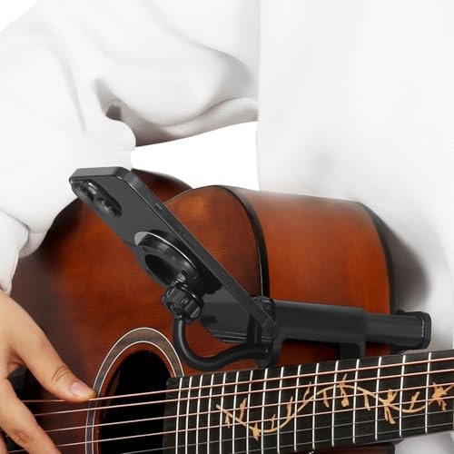 Magnetic Guitar Phone Holder - Adjustable Guitar Mount for 6-8.8cm ...