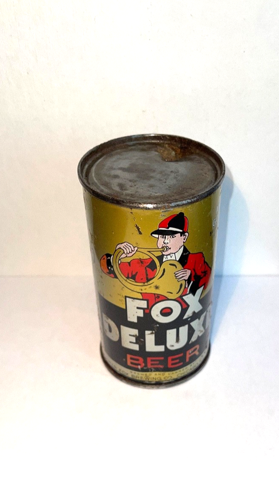 FOX DELUXE FLAT TOP BEER CANS FROM CHICAGO, OPENING INSTRUCTIONS, TOUGH ...