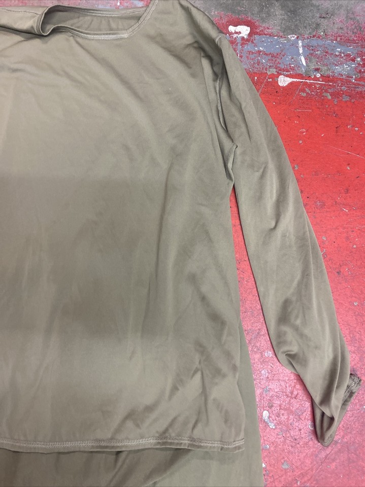GEN III LEVEL 1 OCP TAN SILKWEIGHT PANTS SHIRT LARGE REGULAR THERMAL ...