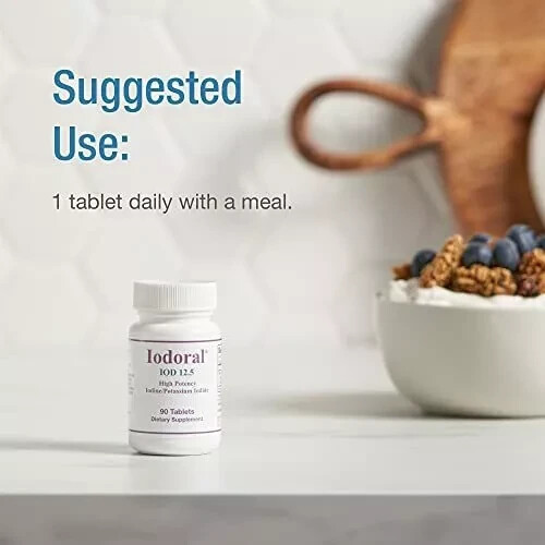 IODORAL High Potency Lugol Iodine Supplement Thyroid Support 90 Tablets ...