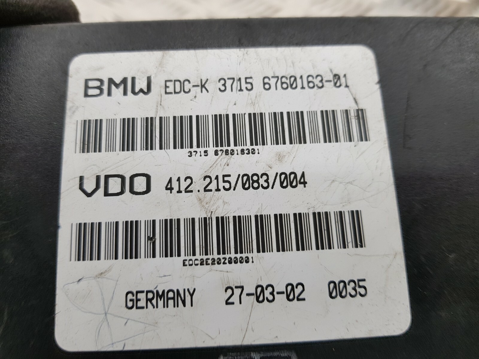 B56 BMW 7 SERIES E65 E66 E67 SUSPENSION CONTROL UNIT MODULE 3715 6760163-01 | eBay