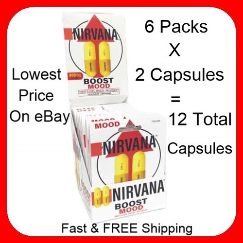 6ct Nirvana Nootropic 12 Caps Compare Derall & Addall XR Boost Mood Exp ...