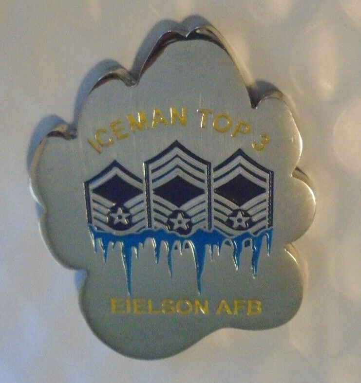 ICEMAN TOP 3 EIELSON AFB ~ AIR FORCE CHALLENGE COIN | eBay