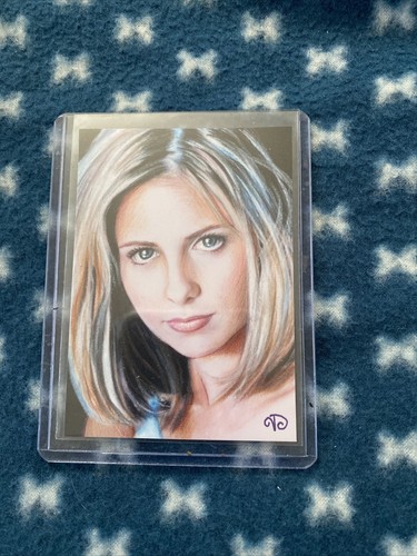 Sarah Michelle Gellar ACEO Sketch Card Artist Signed 23 | eBay