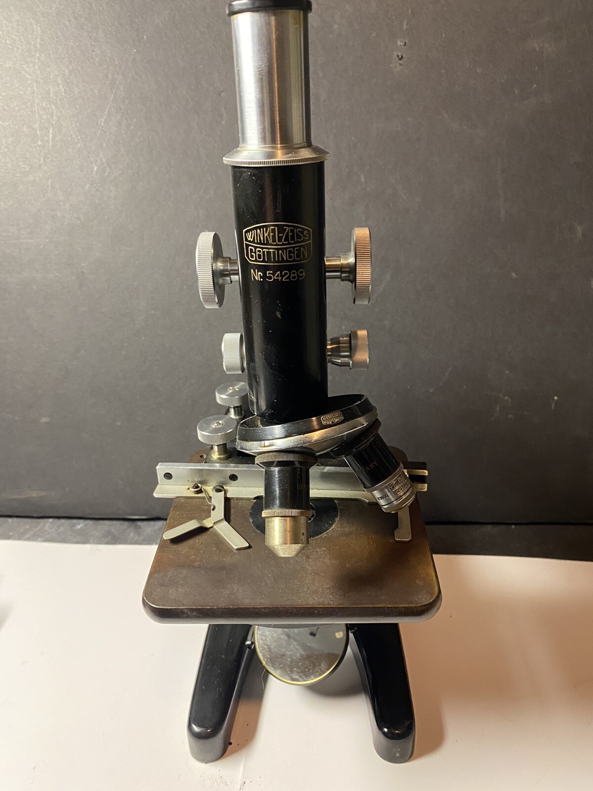 WINKEL-ZEISS GOTTINGEN MICROSCOPE,CARL ZEISS BINOCCULAR,VERY RARE CASE ...