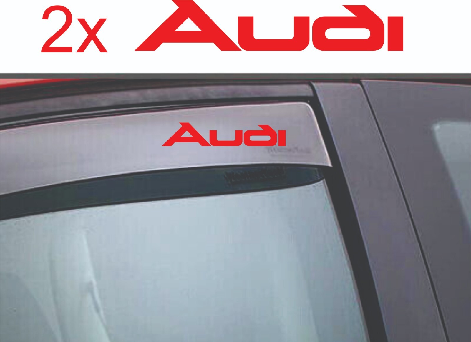 Audi wind deflector decals stickers emblem new PREMIUM hq racing oem tt ...