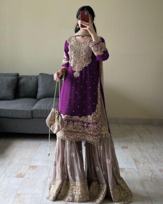 Bollywood Indian Pakistani 3 Piece Designer Heavy Salwar Kameez Dress ...