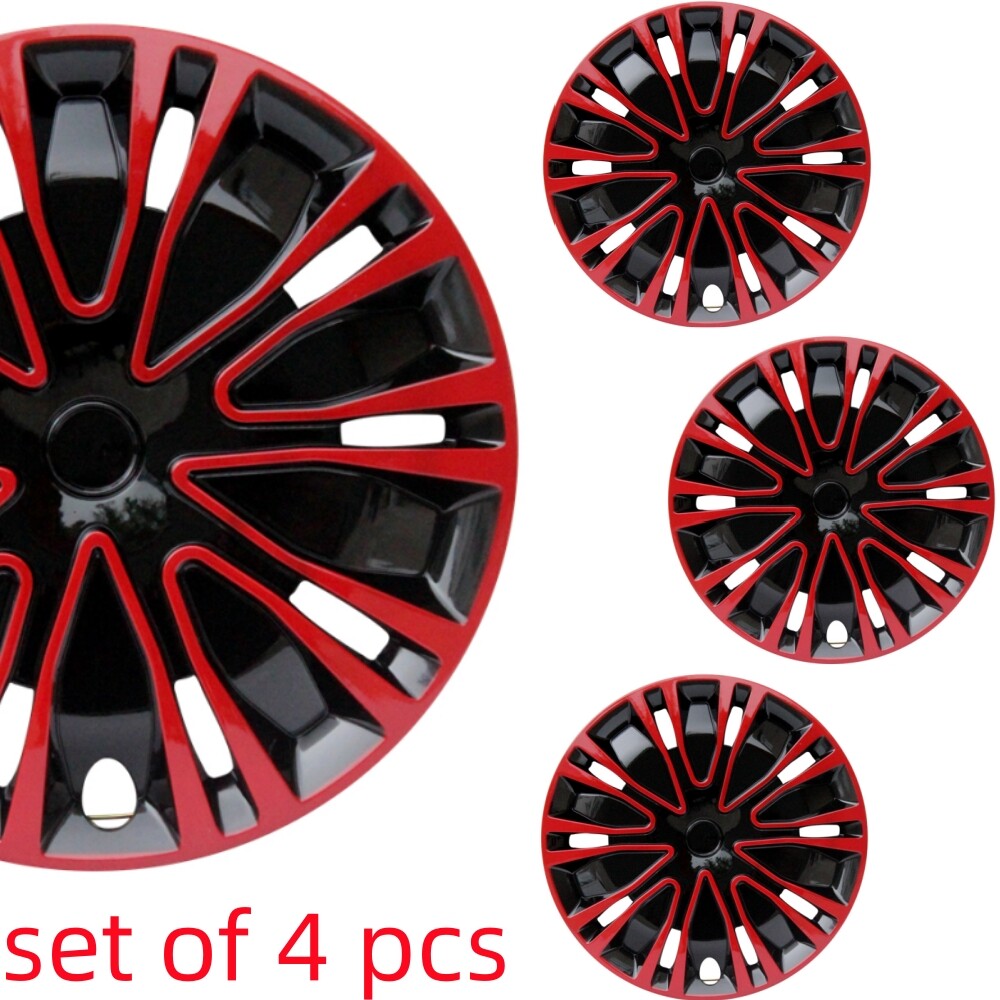 Durable Hub Caps 15 Inch Set of 4, Fits Most Plastic Wheels Covers ...