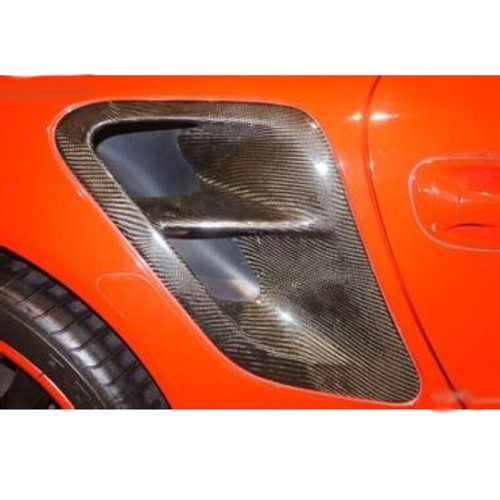 2pcs Carbon Fiber Side Fender Cover Trim For Porsche 911 997 Turbo 2004 ...