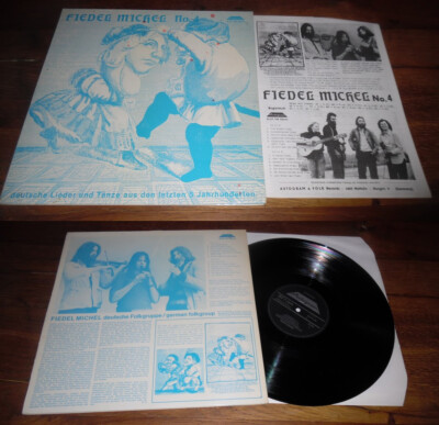 Fiedel Michel – Fiedel Michel No. 4 LP ORG German Folk Autogram 76 With ...