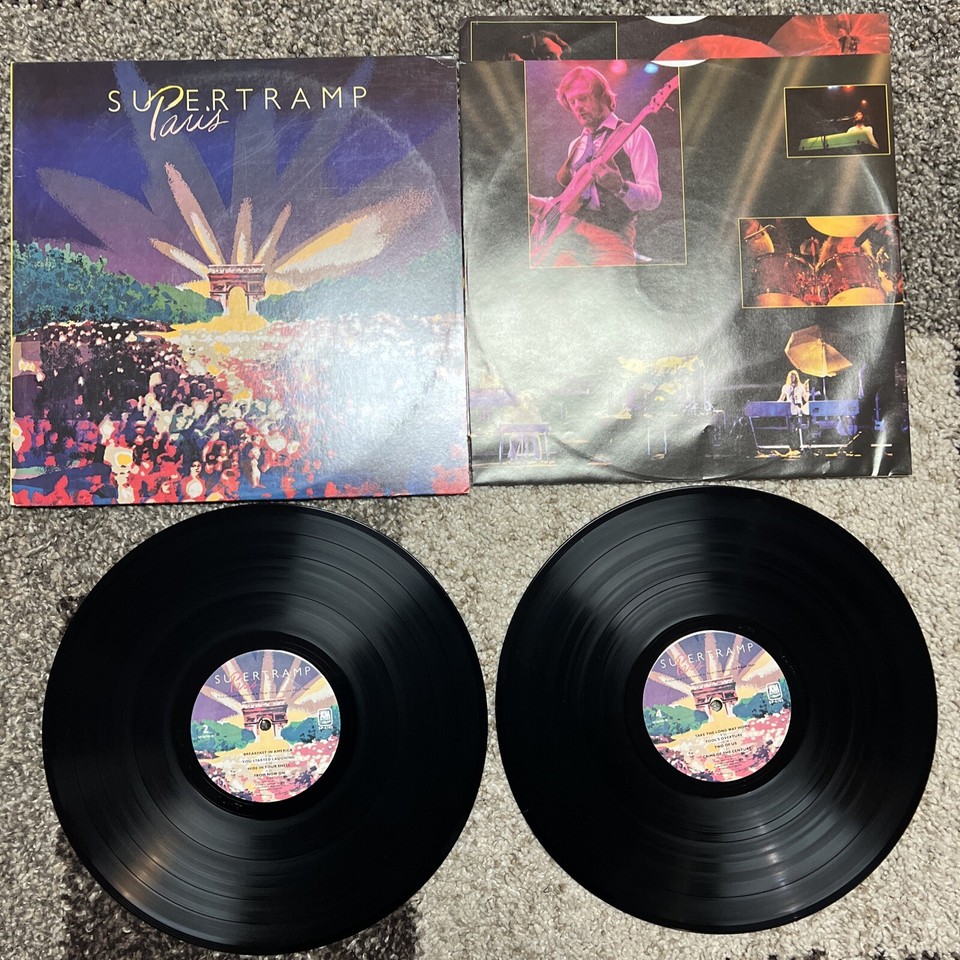SUPERTRAMP PARIS Vinyl LP 1980 Terre Haute First Pressing Gatefold EX+🦄 ...