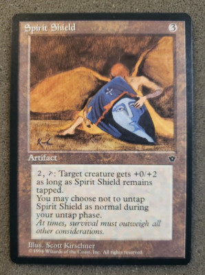 1x Spirit Shield - NM/MINT - Fallen Empires - SPARROW MAGIC MTG ...