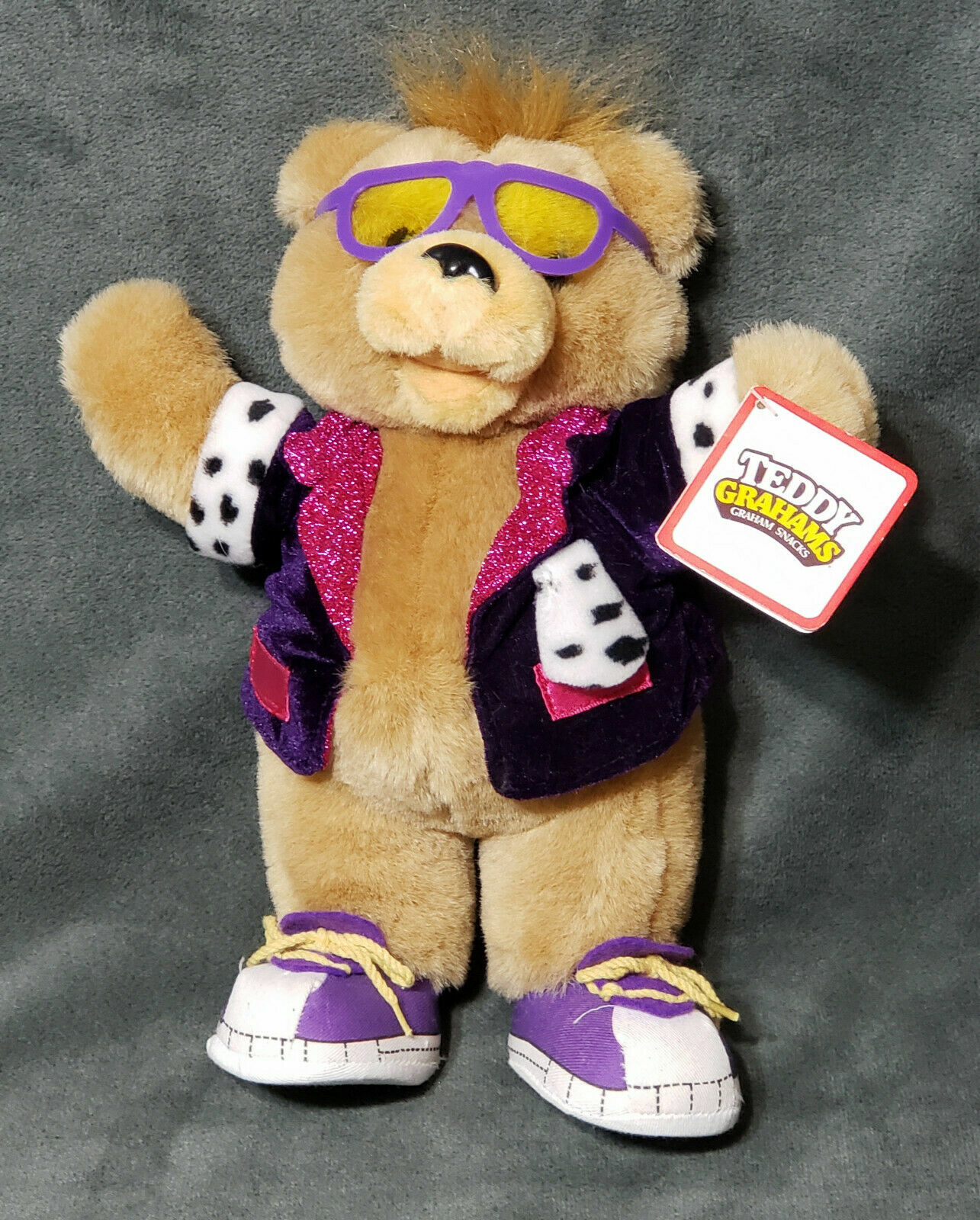 VTG Teddy Grahams Bear Stuffed Animal 1990 Nabisco Crackers Plush 10 ...