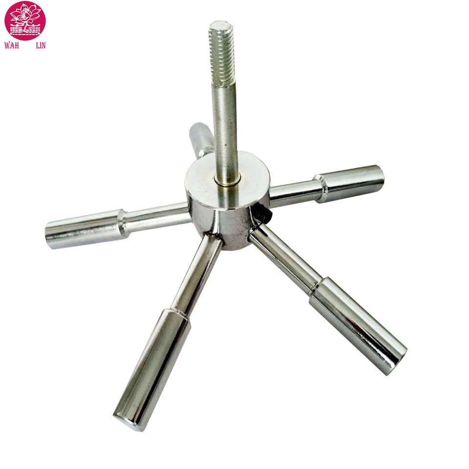 Round Shaft Gun Safe 5 Spoke Gun Safe Handle with Chrome Finish -Safe ...