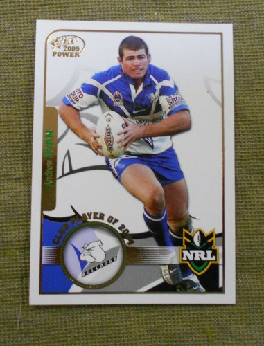 2005 CLUB PLAYER OF YEAR RUGBY LEAGUE CARD CP2 ANDREW RYAN, CANTERBURY ...