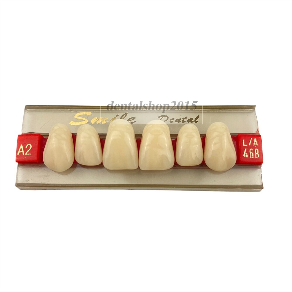 96PC anterior upper lower teeth Acrylic Resin Denture dental VITA color ...