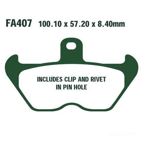 Bremsbelag Bremsbeläge EBC FA407 vorne für BMW R 1150 GS ABS Bj. 1999 ...