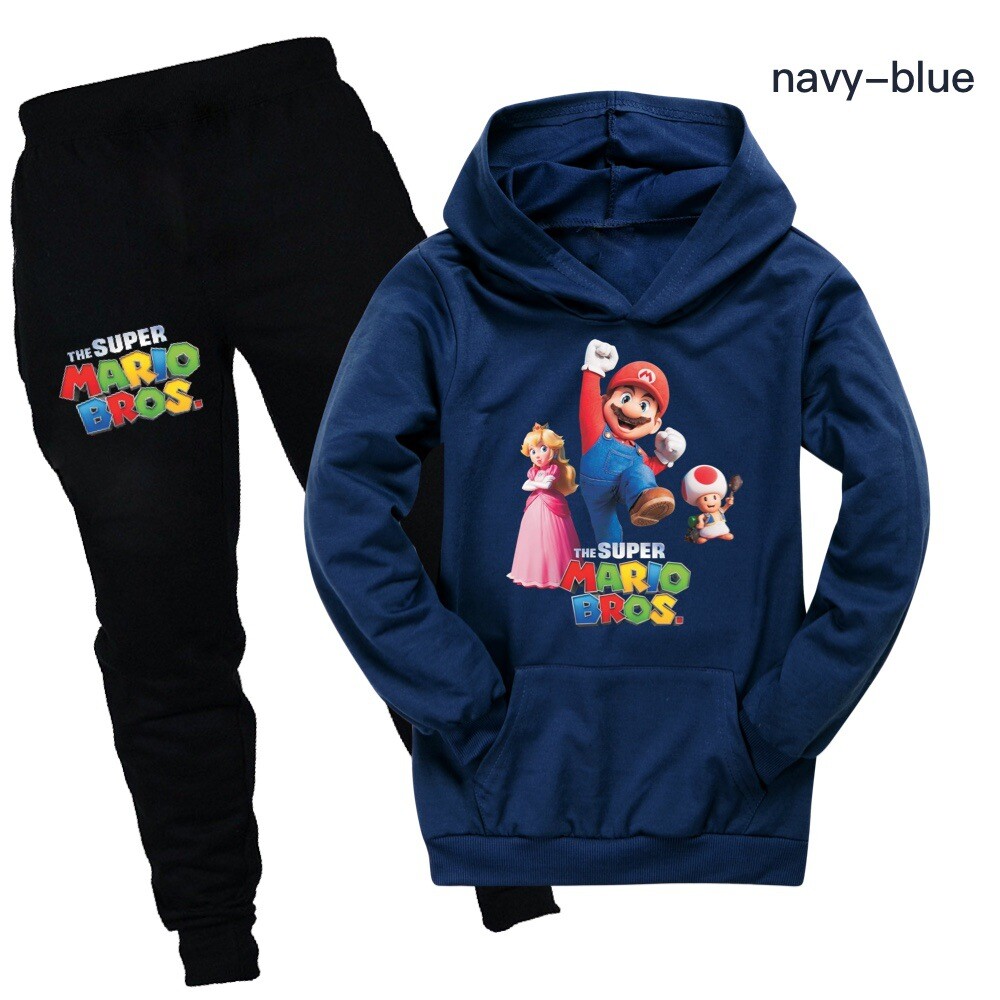 Kids Super Mario Bros Princess Peach T-shirt Hoodie Joggers Pants ...