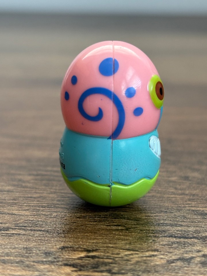 2015 GARY Snail Krabby Patty Spongebob Weeble Wobble Toy Frankford ...