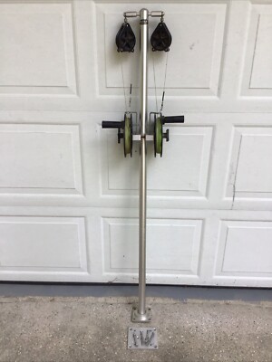 Big Jon Dual Reel Trolling Mast 5' w/ Mounting Base Plate / 4-bolts ...