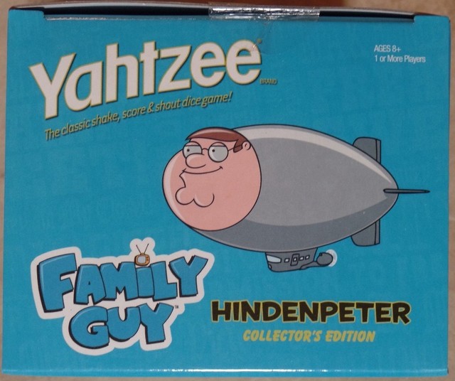 Family Guy Yahtzee Hindenpeter 2011 Collector's Edition by Hasbro for ...
