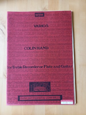 Varios for flute and guitar by Colin Hand | eBay UK