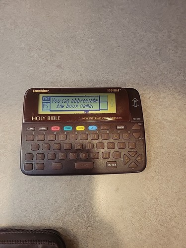 Franklin Bookman Electronic Holy Bible New International Version NIV ...