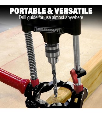 Milescraft DrillMate Portable Multi-Angle Drill Guide with 3/8" Chuck ...