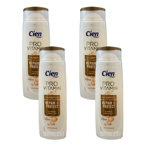 Cien Pro Vitamin Repair & Protect Shampoo For Weak & Damaged Hair - 4 x ...