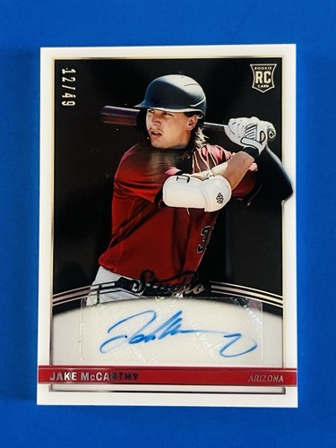 2022 Chronicles Studio Jake McCarthy Dbacks Rookie Baseball Auto Card # ...