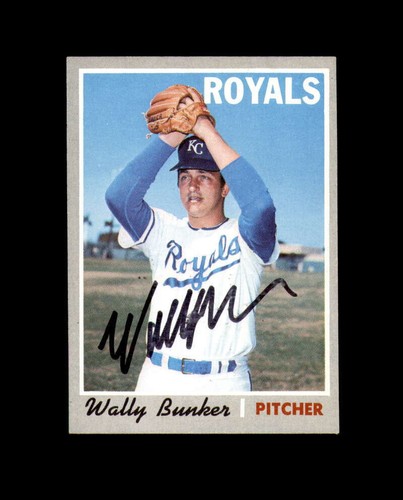 Wally Bunker Hand Signed 1970 Topps Kansas City Royals Autograph | eBay