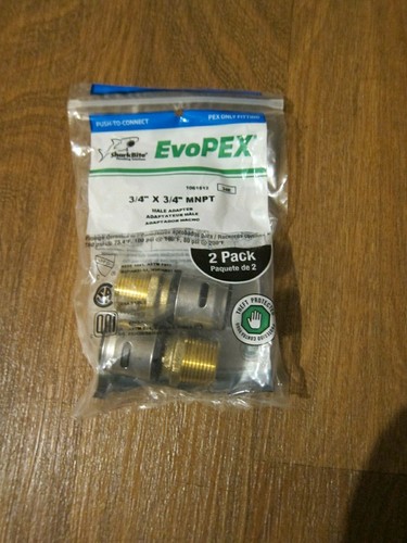Shark Bite Evopex K134Z2 3/4'' X 3/4'' MNPT Male Adapter qty2 | eBay