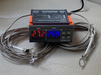 Cylinder Head Temperature Gauge CHT sensor | 10mm | C¬∞F | Buzzer ...
