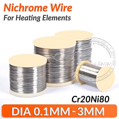 Nichrome Wire Resistance Nickel Chrome Heating Element Hot Cutting ...