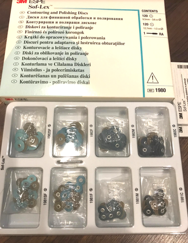 3M ESPE Sof-Lex soflex Contouring Polishing 240 Discs Dental Kit 1980 ...