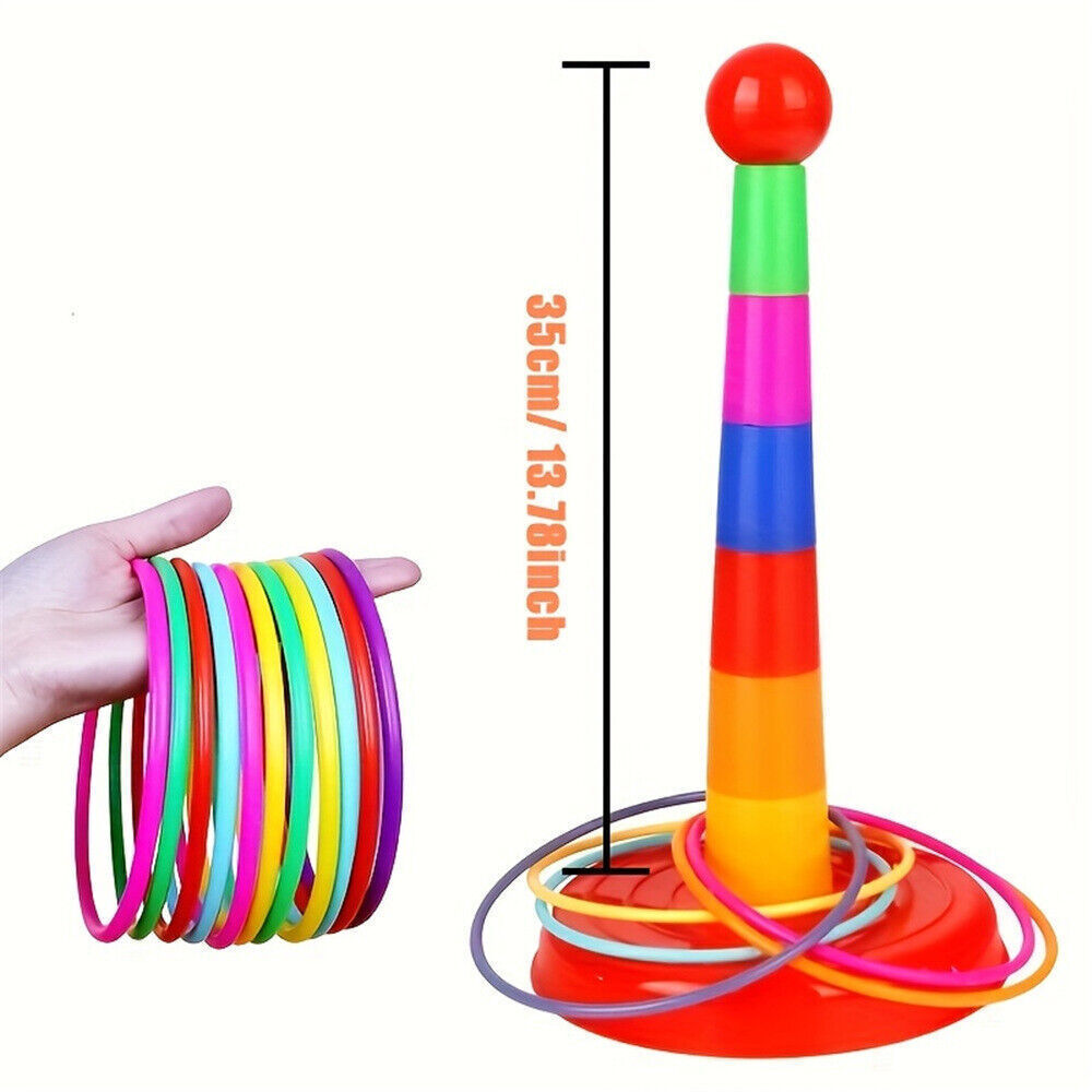 Kids Pool Toy Hoop Toss Stacking Rings Cast Throw Circle Educational ...