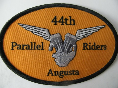 Motorcycle Patch 44th Parallel Riders Augusta 4" Iron On NOS New Free ...
