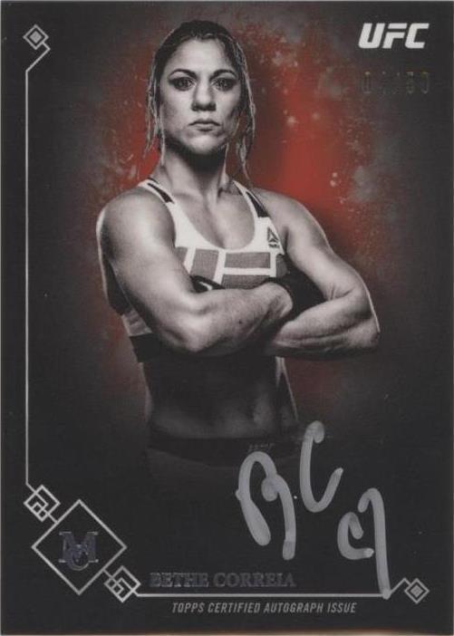 2017 Topps UFC Museum Collection - Autographs Bethe Correia #MA-BC /50 ...