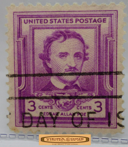 USA Postage Edgar Allan Poe 3 Cents Stamp - #S42150NQ | eBay