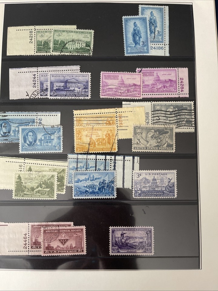 Lindner Album With Over 50 Pages of USA Stamps Mostly With Sheet ...