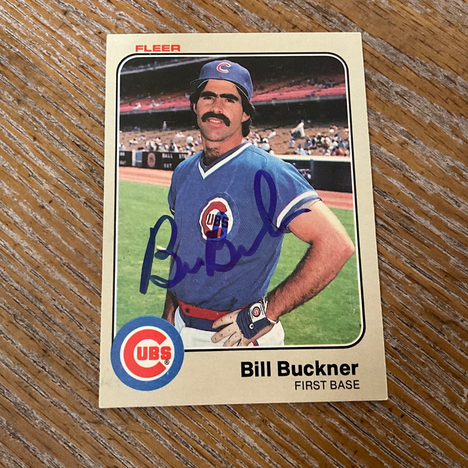 Autographed 1983 Fleer BILL BUCKNER DEC. 2019. #L-1 | eBay