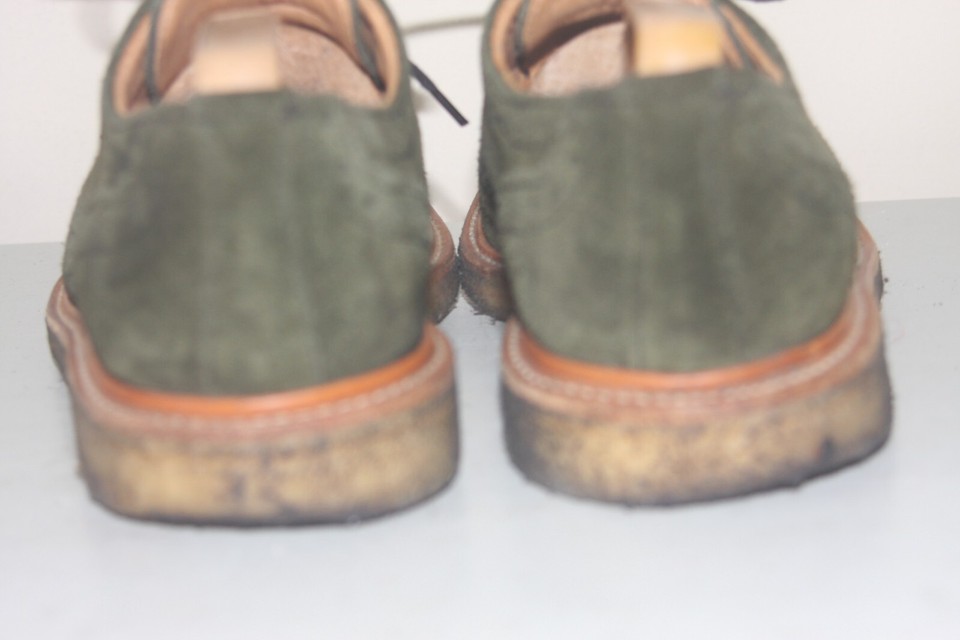 Sanders Goodyear Welted Suede Derby Brogue Shoes 7 F | eBay UK