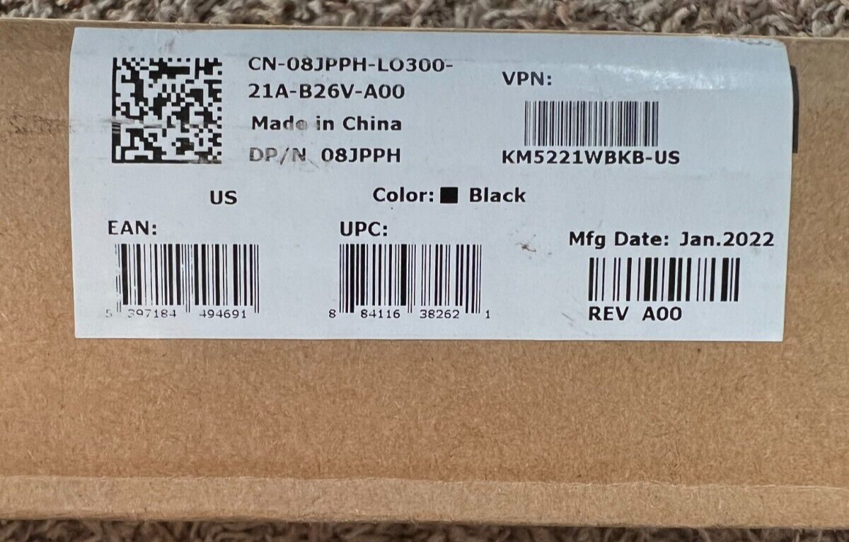 DELL Black Wireless Keyboard & Mouse Set KB3121W+/MS3121W+/SD-8160 | eBay