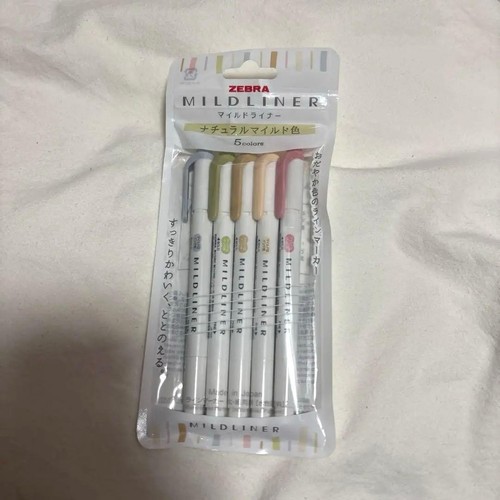 ZEBRA MILDLINER Natural Mild Color 5-Color Set | eBay