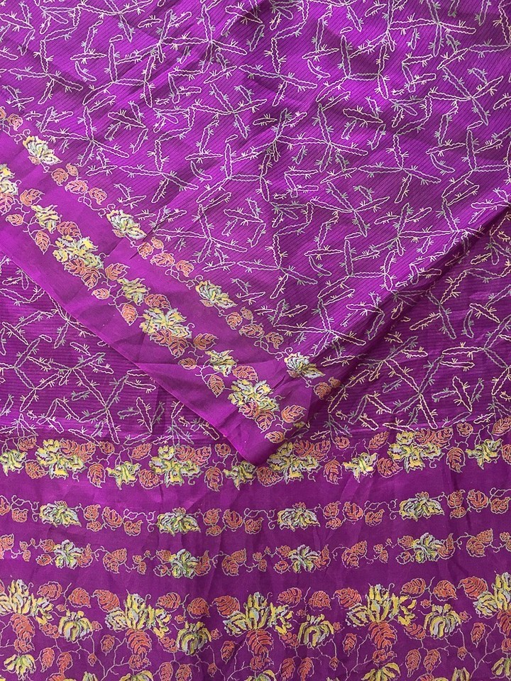 100% Pure Silk Sari Vintage Recycled Saree Silk Printed Fabric Material ...