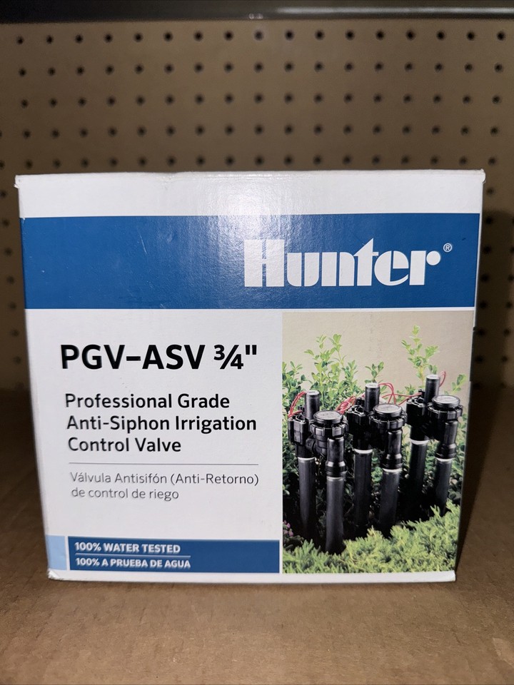 Hunter PGV-ASV 3/4" Professional Grade Anti-Siphon Irrigation Control ...